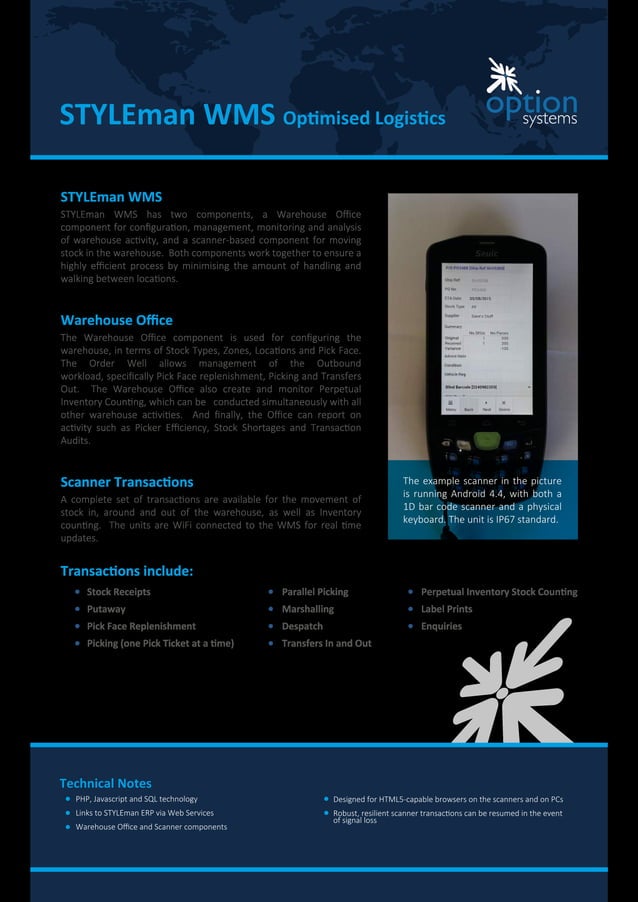 STYLEman WMS Brochure (A4) | PDF | Logistics | Business