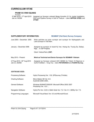 Quang CV - SEAMAP | PDF