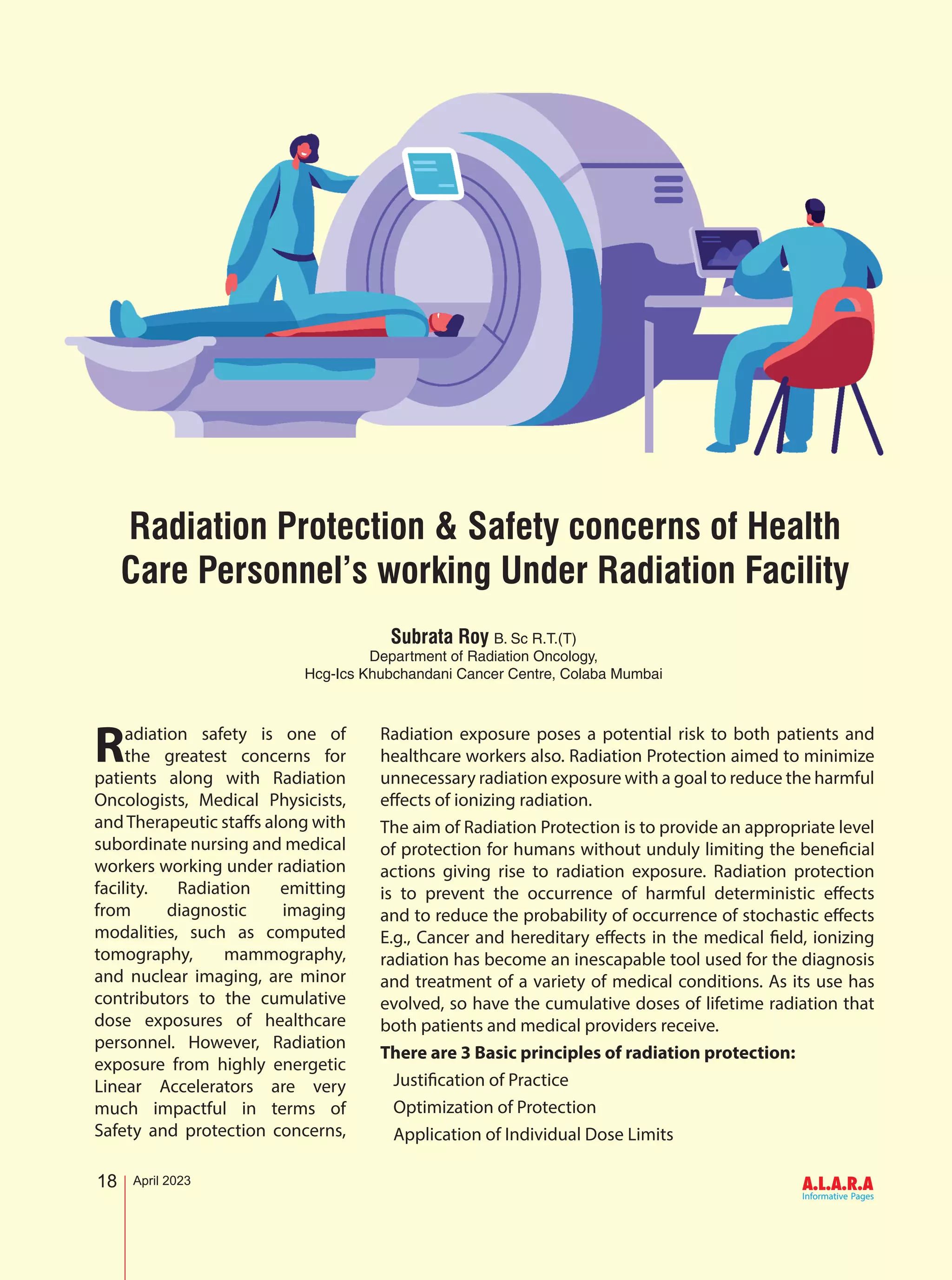 Radiation Protection & Safety Concerns of Health Care Personel's ...