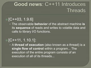 C++11 Multithreading - Futures | PPTX