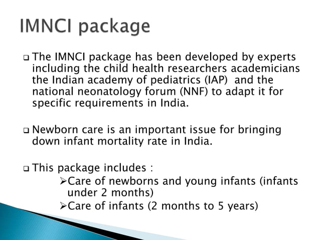 IMNCI PROGRAMME.ppt | Infectious Diseases | Diseases and Conditions