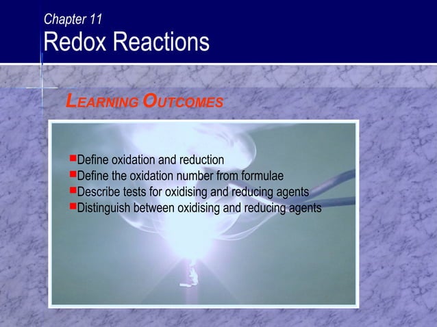 C11 redox reactions | PPT | Chemistry | Science