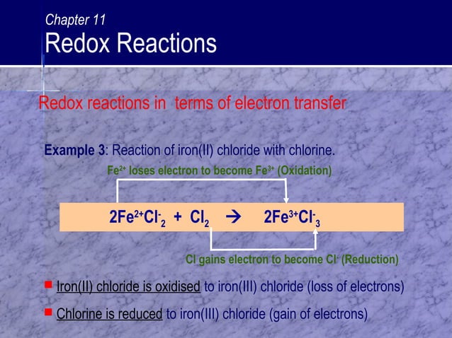 C11 redox reactions | PPT | Chemistry | Science