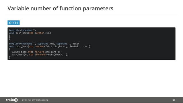 C++11 Was Only the Beginning | PPT