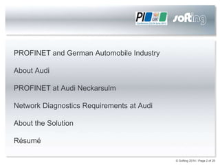 C12 Profinet diagnostics during the entire life cycle of production ...
