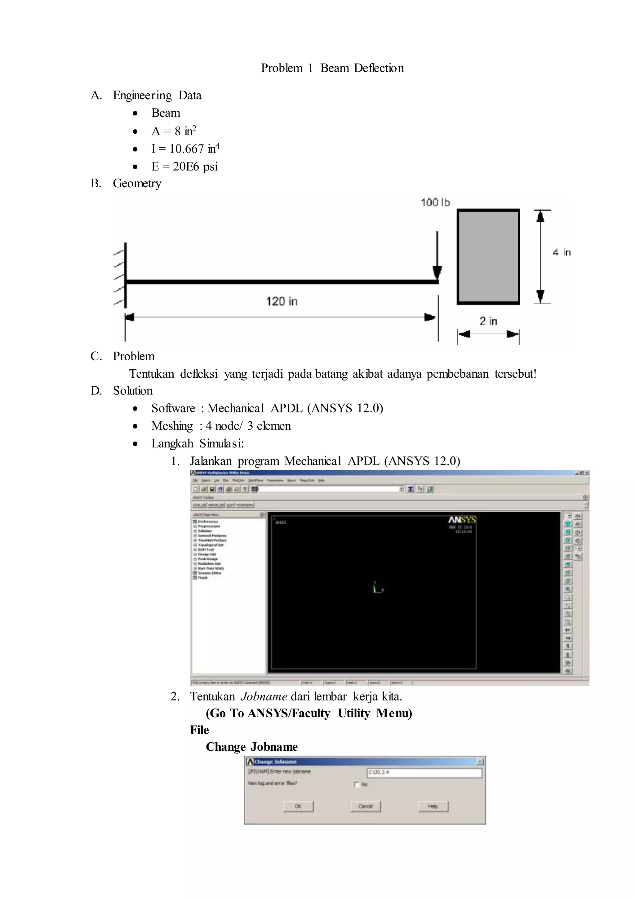 Beam Deflection | DOCX | Physics | Science