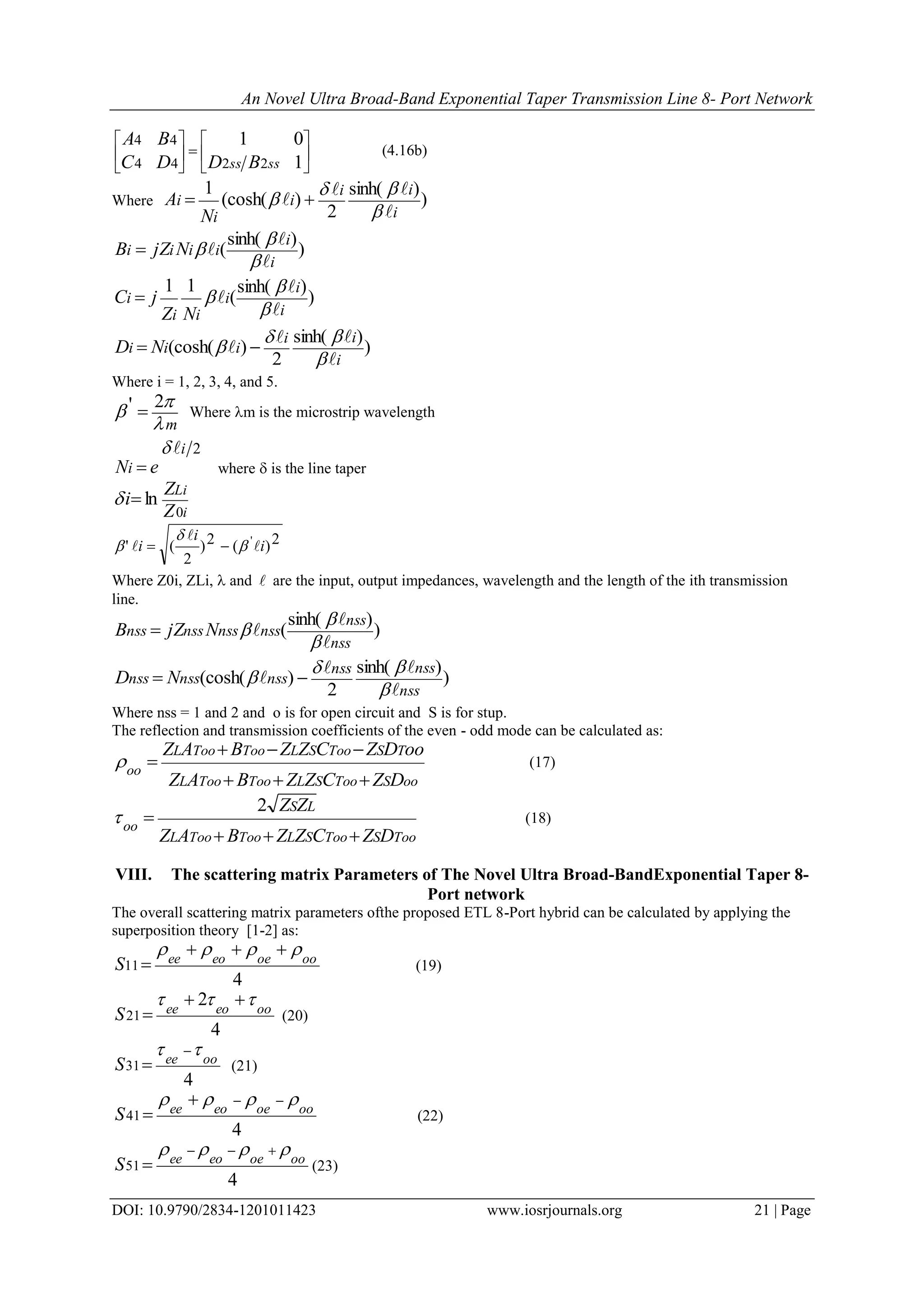 An Novel Ultra Broad-Band Exponential Taper Transmission Line 8- Port ...