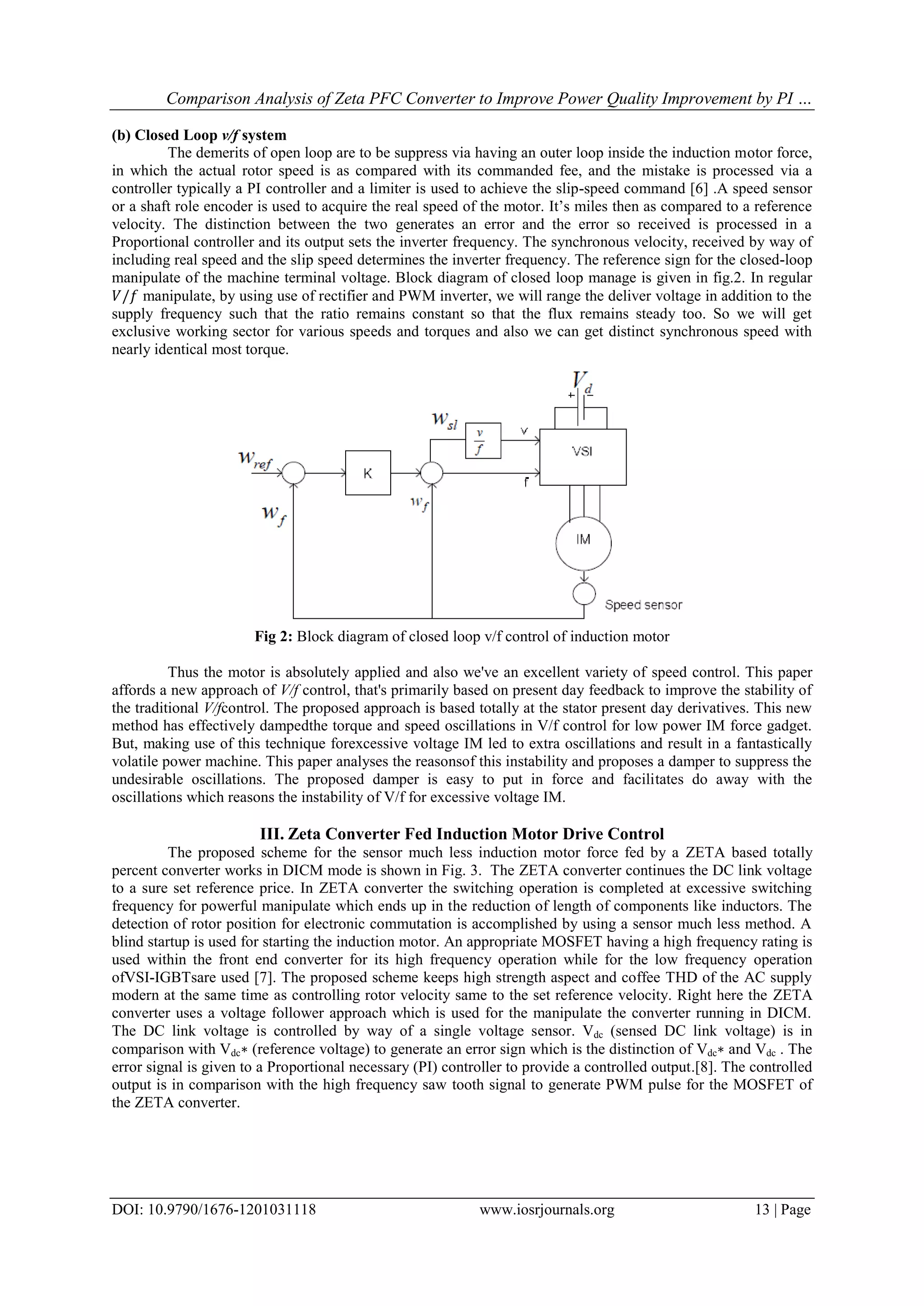 Comparison Analysis of Zeta PFC Converter to Improve Power Quality Improvement by PI Controller ...