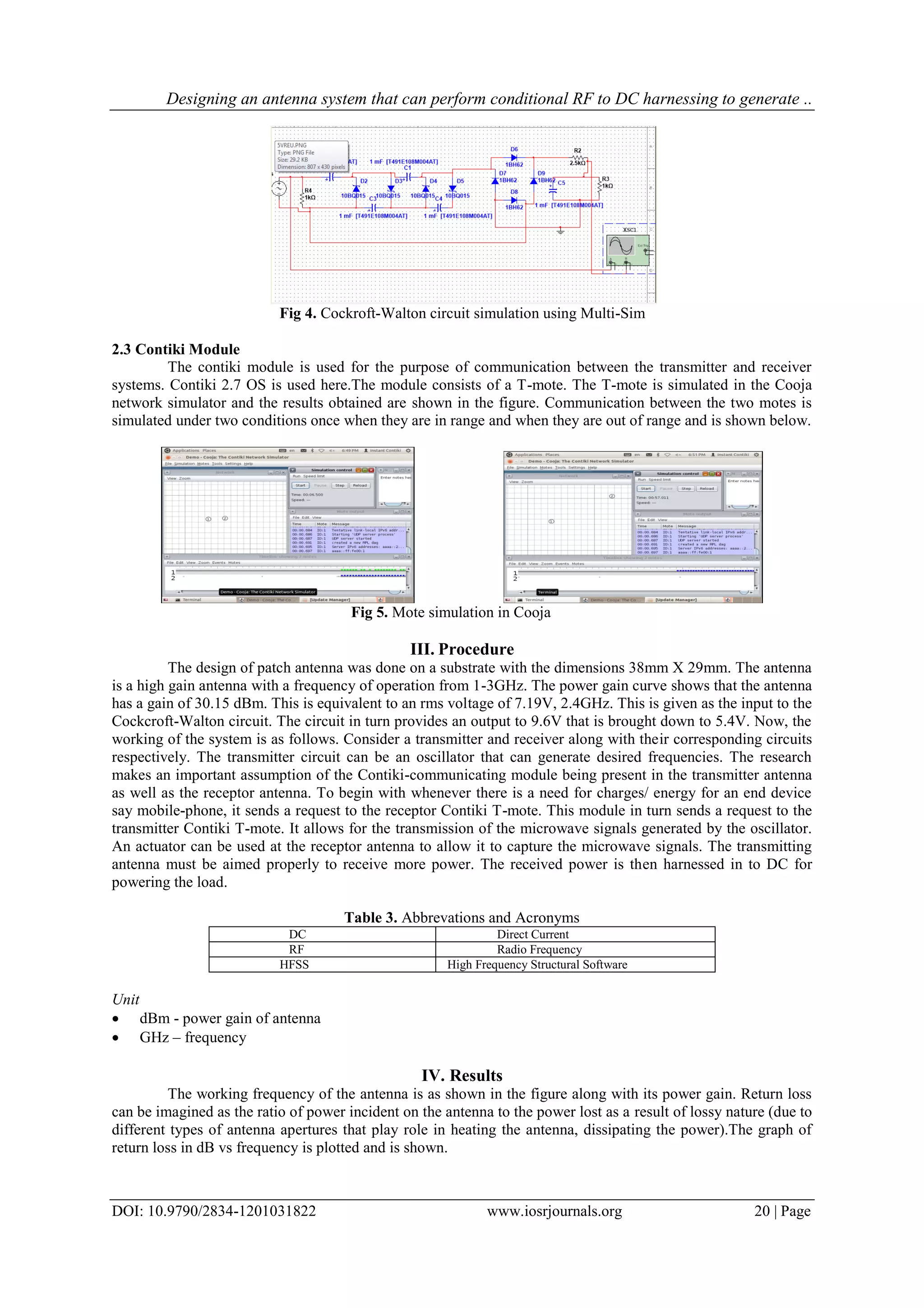 Designing an Antenna System That Can Perform Conditional RF to DC ...