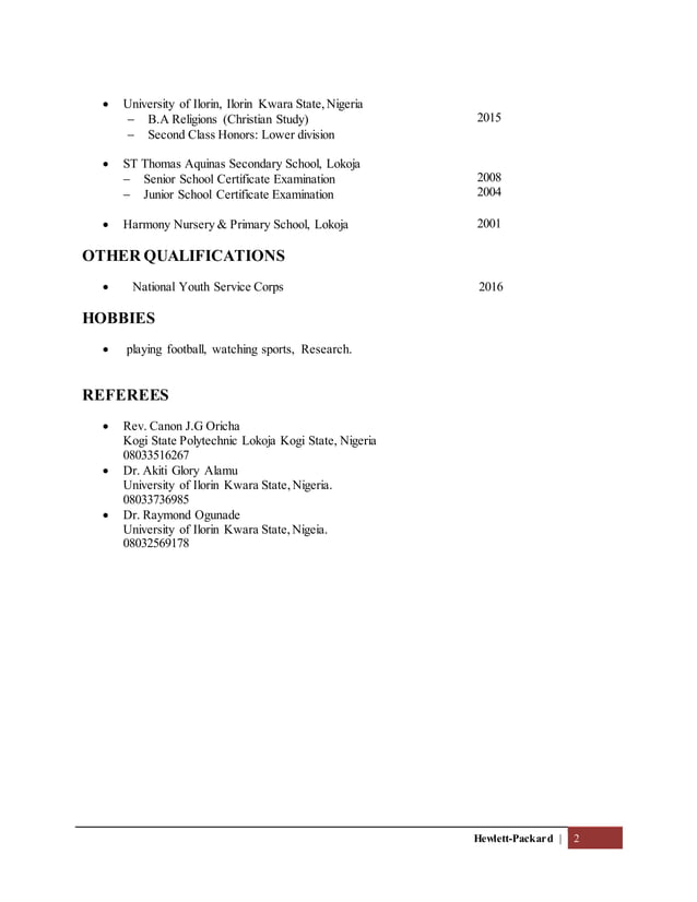 ohida cv | DOCX | Soccer | Sports