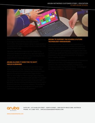 Aruba at Stuartholme School | PDF