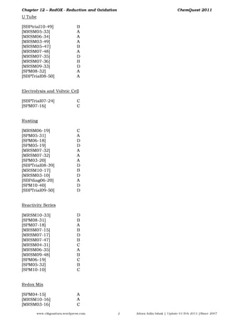 Jawapan C12 ChemQuest P1 | PDF