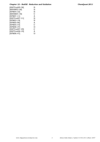 Jawapan C12 ChemQuest P1 | PDF