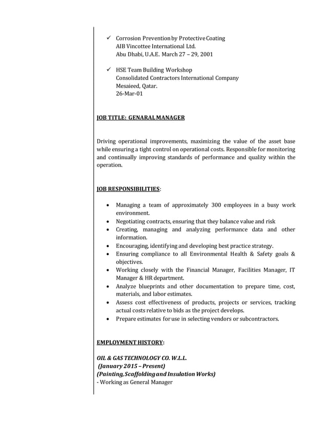 Samih.CV docx | DOCX | Construction Industry | Industries