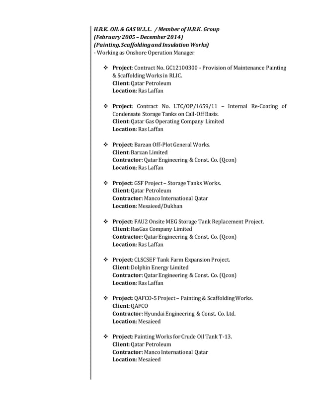 Samih.CV docx | DOCX | Construction Industry | Industries