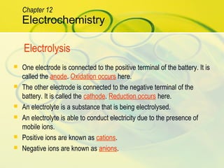 C12 electrochemistry | PPT