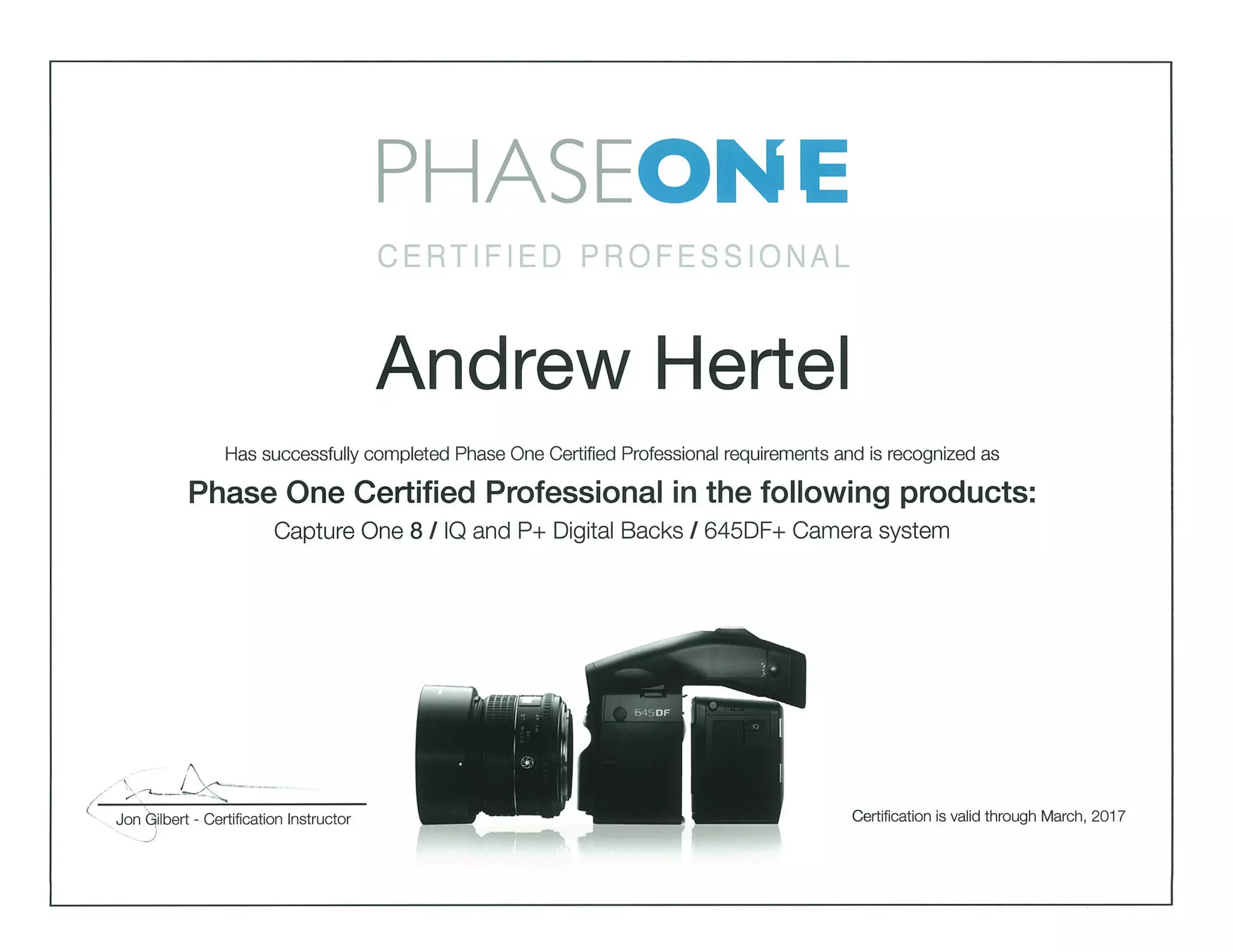 Phase One Certificate | PDF