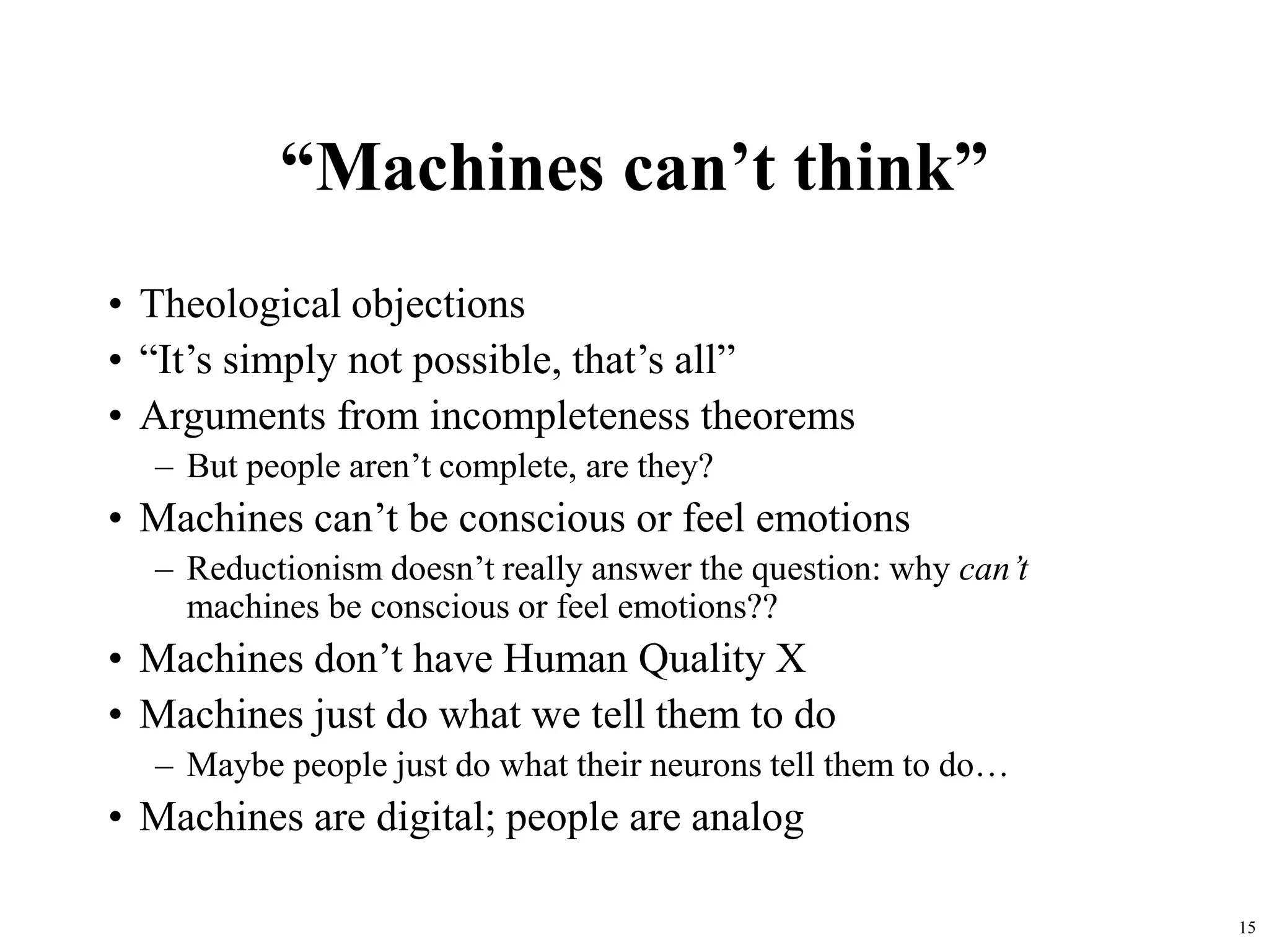 THE PHILOSOPHY OF AI: iNTRODUCTION, HISTORY AND FUTURE | PPT