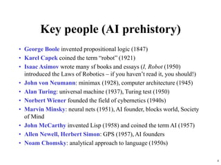 THE PHILOSOPHY OF AI: iNTRODUCTION, HISTORY AND FUTURE | PPT