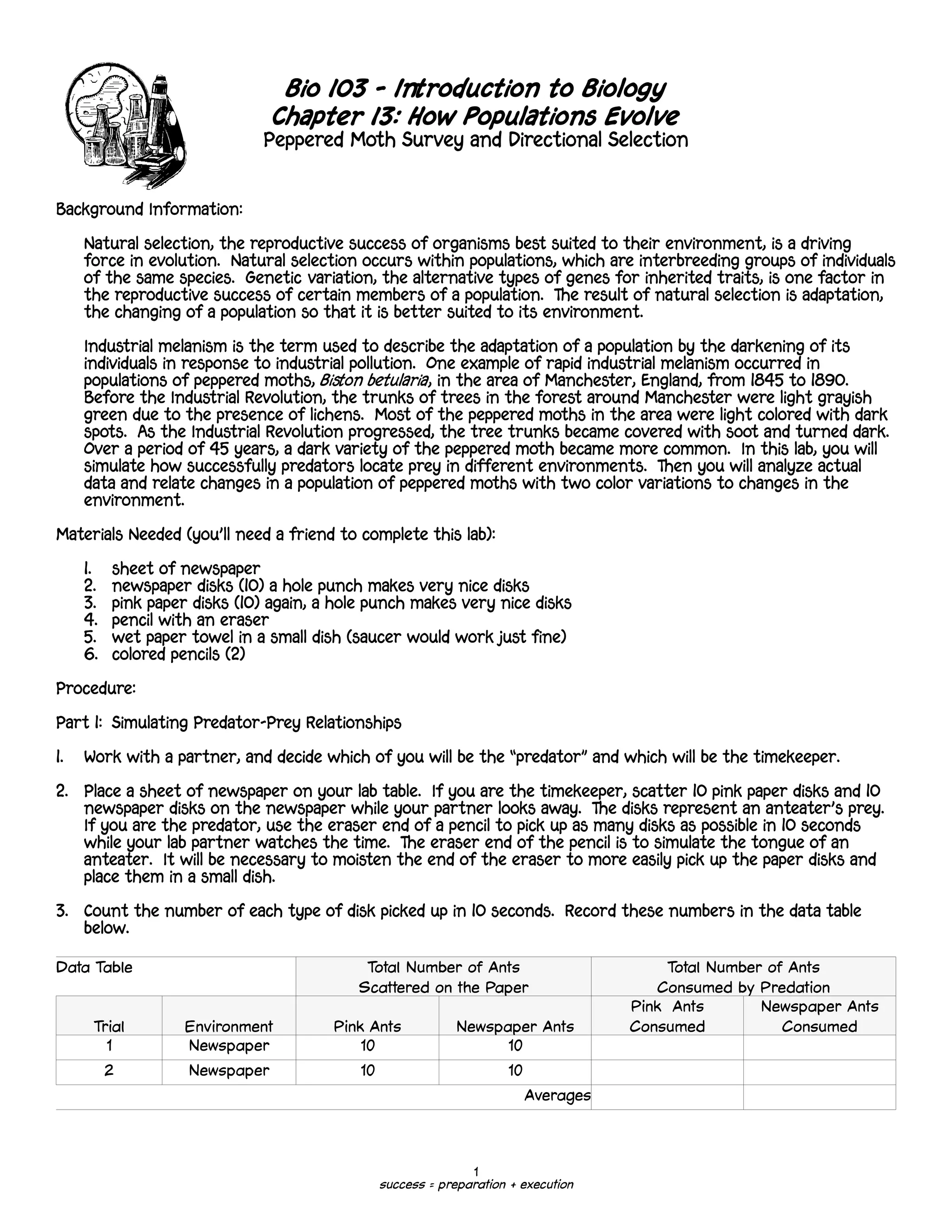 C13 Peppered Moth | PDF