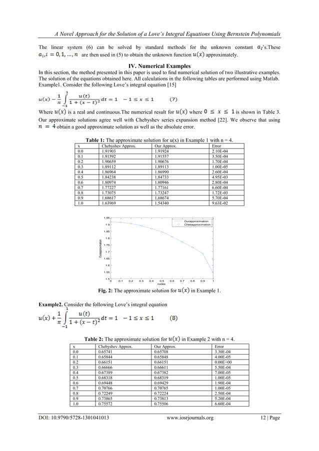 A Novel Approach For The Solution Of A Love S Integral Equations Using Bernstein Polynomials Pdf