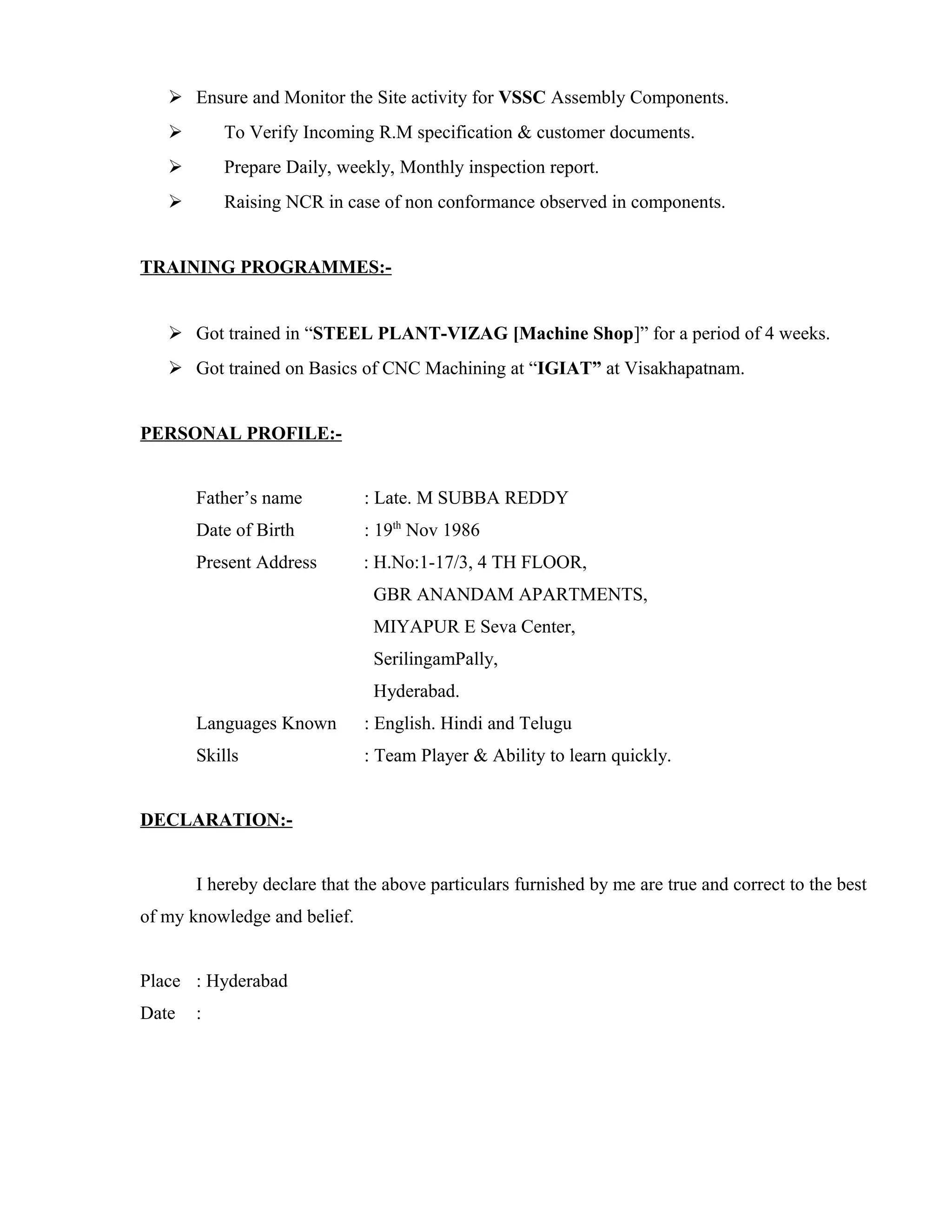 MAN CV | DOC