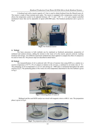 Biodiesel Production from waste Oil with Micro-Scale Biodiesel System ...