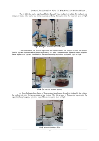 Biodiesel Production from waste Oil with Micro-Scale Biodiesel System ...