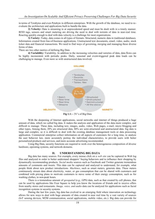 An Investigation on Scalable and Efficient Privacy Preserving Challenges for Big Data Security | PDF