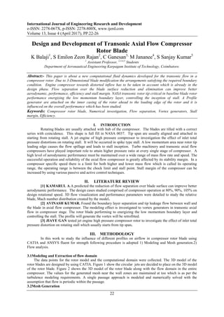 Design and Development of Transonic Axial Flow Compressor Rotor Blade | PDF
