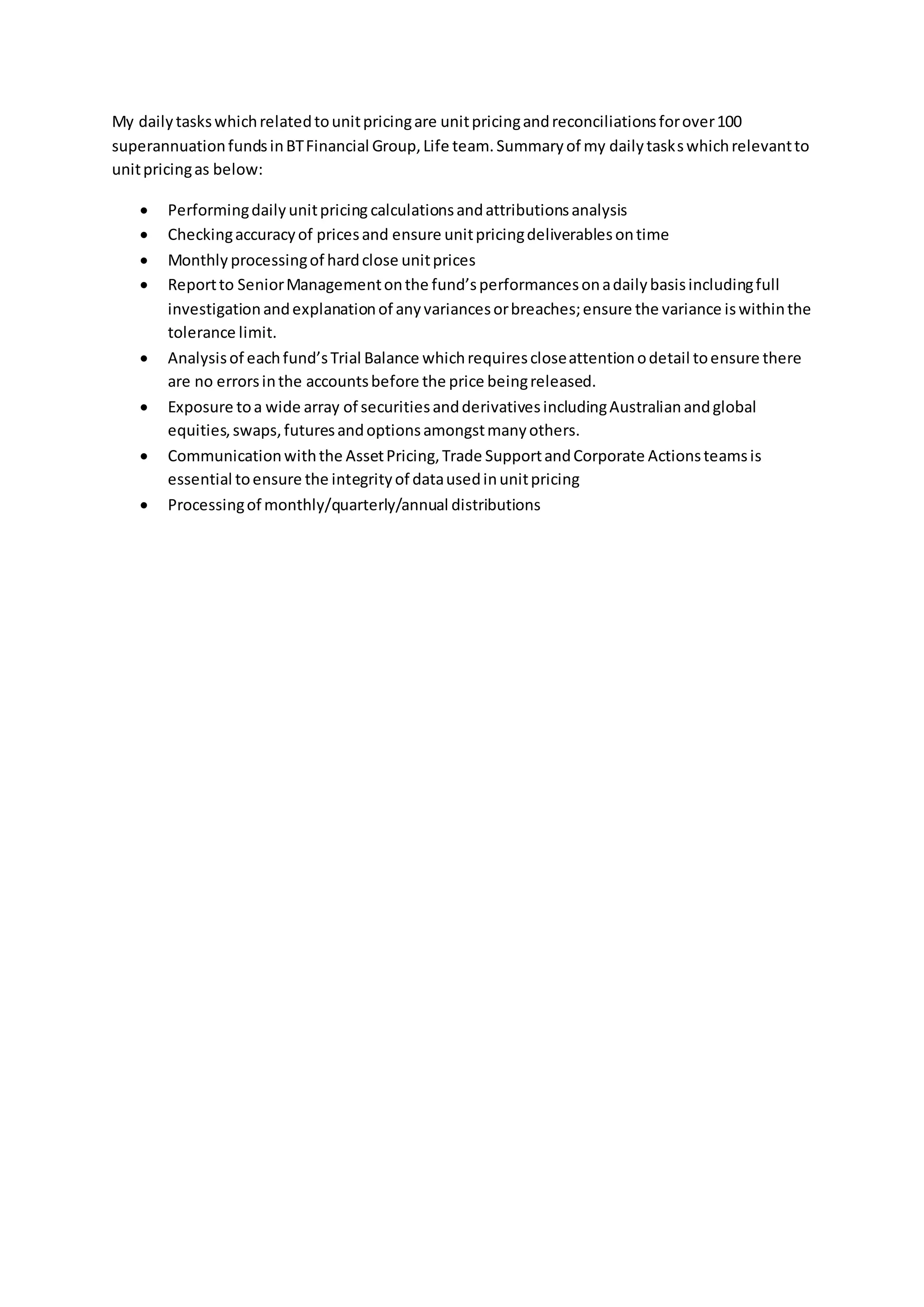 Unit Pricing experience | DOCX