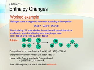 C13 enthalpy change | PPT | Free Download