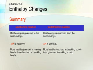 C13 enthalpy change | PPT