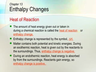 C13 enthalpy change | PPT