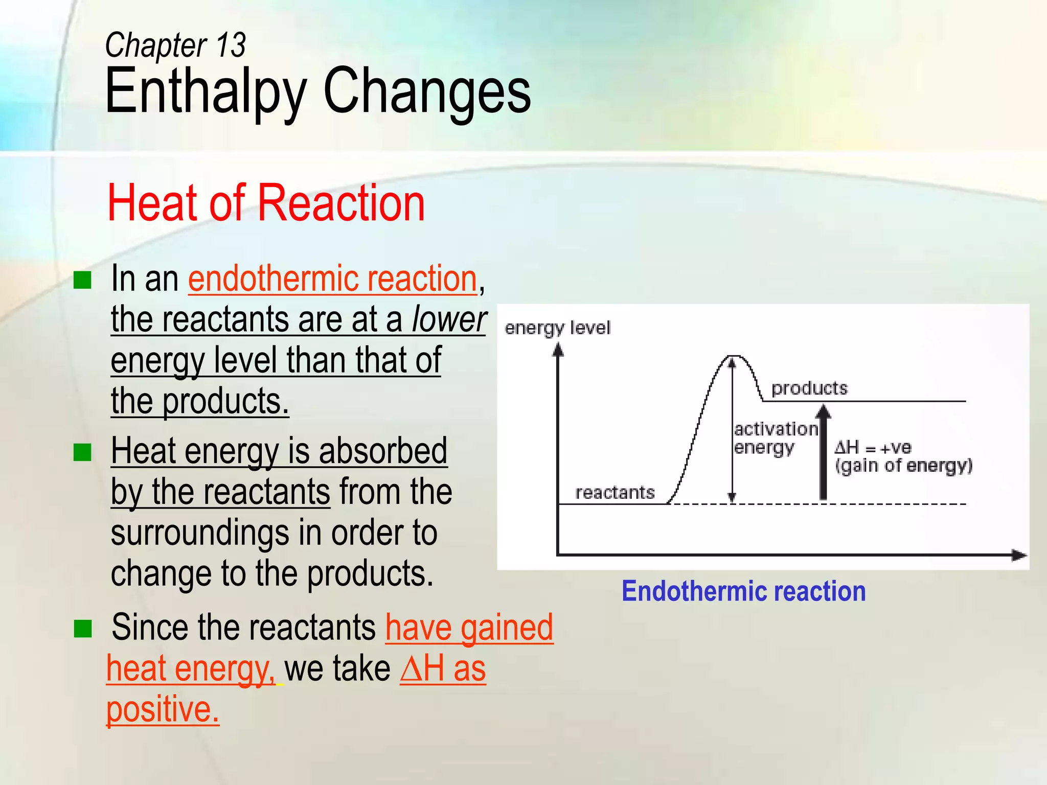 Enthalpy Change | PPT