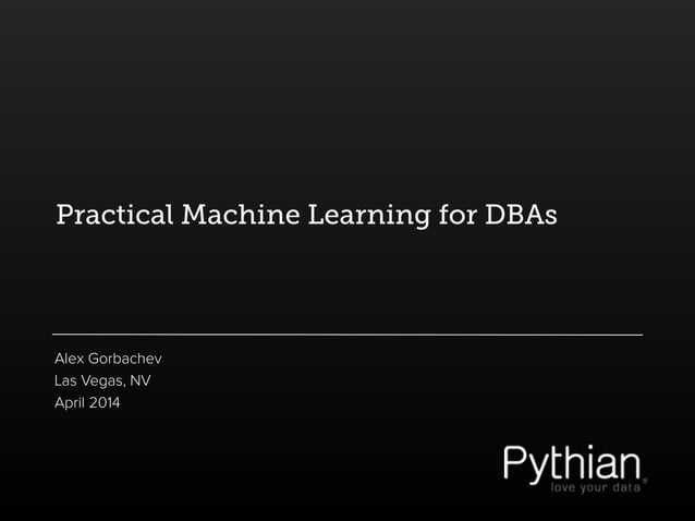 Introduction to Machine Learning for Oracle Database Professionals ...