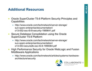 High Performance Security and Virtualization for Oracle Database and Cloud-Enabled Applications ...