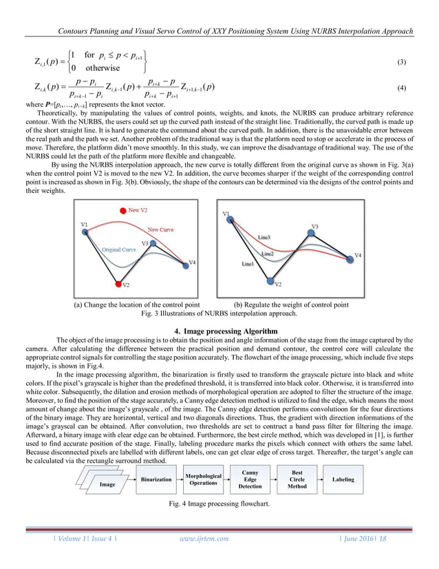 Contours Planning and Visual Servo Control of XXY Positioning System Using NURBS Interpolation ...