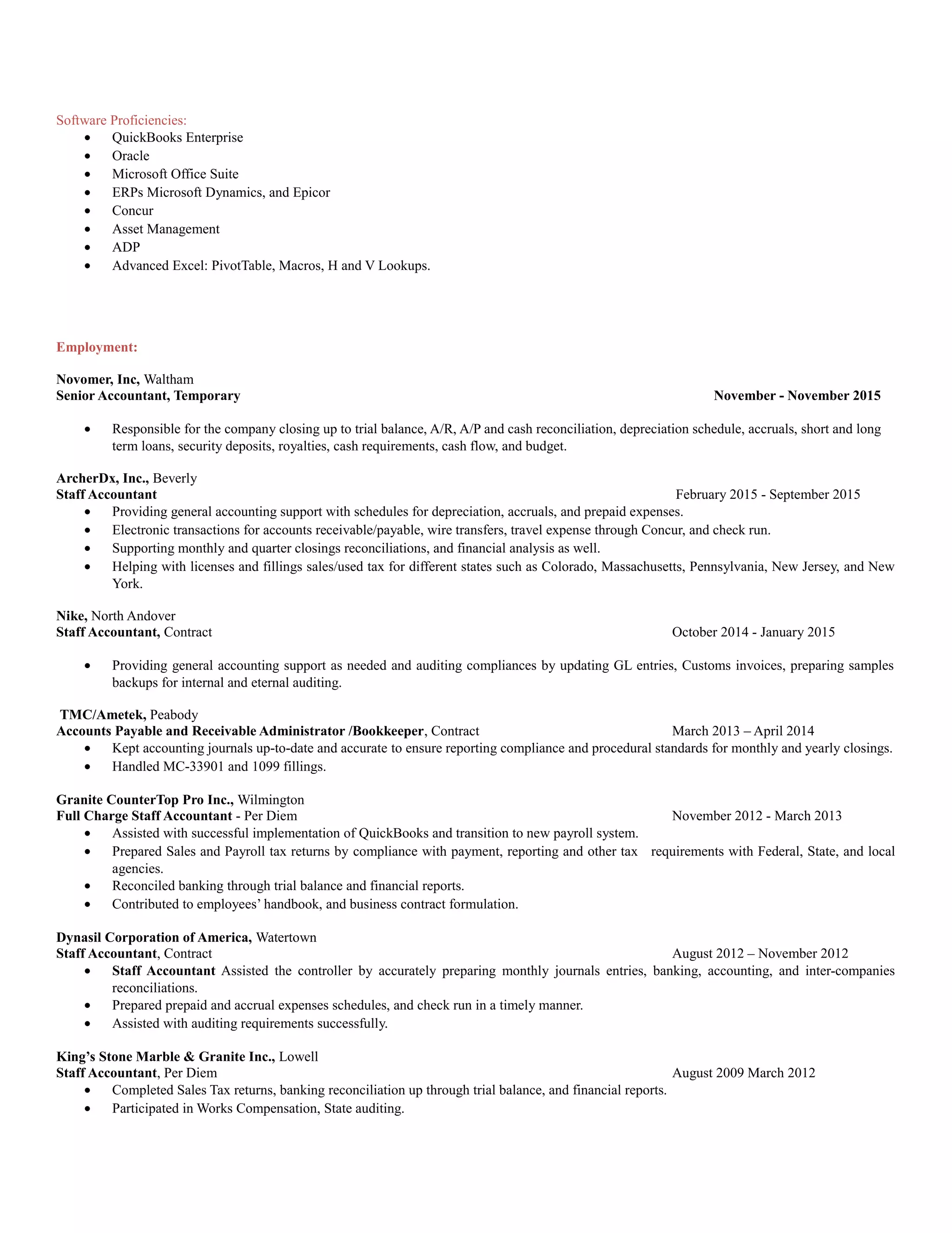 Jacobs's Resume 2 | PDF