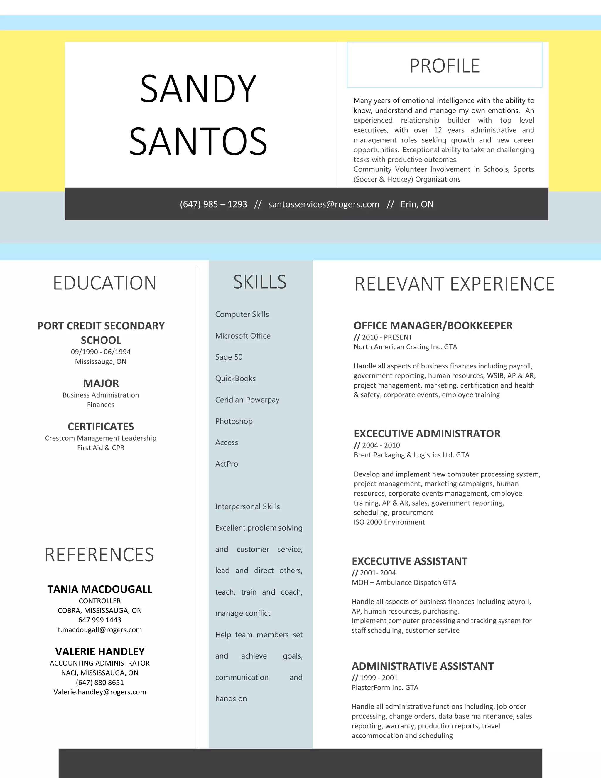 Sandy Santos Resume 2016pdf | PDF