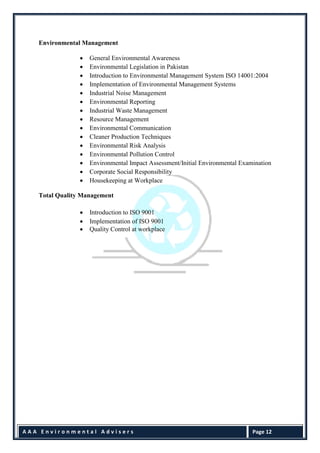 AAA ENVIRONMENTAL ADVISERS-LATEST revised | PDF