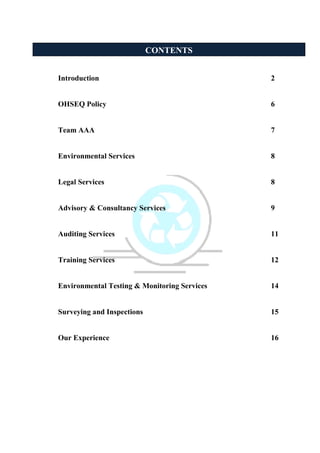 AAA ENVIRONMENTAL ADVISERS-LATEST revised | PDF