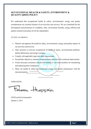 AAA ENVIRONMENTAL ADVISERS-LATEST revised | PDF