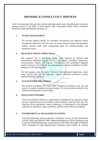 AAA ENVIRONMENTAL ADVISERS-LATEST revised | PDF