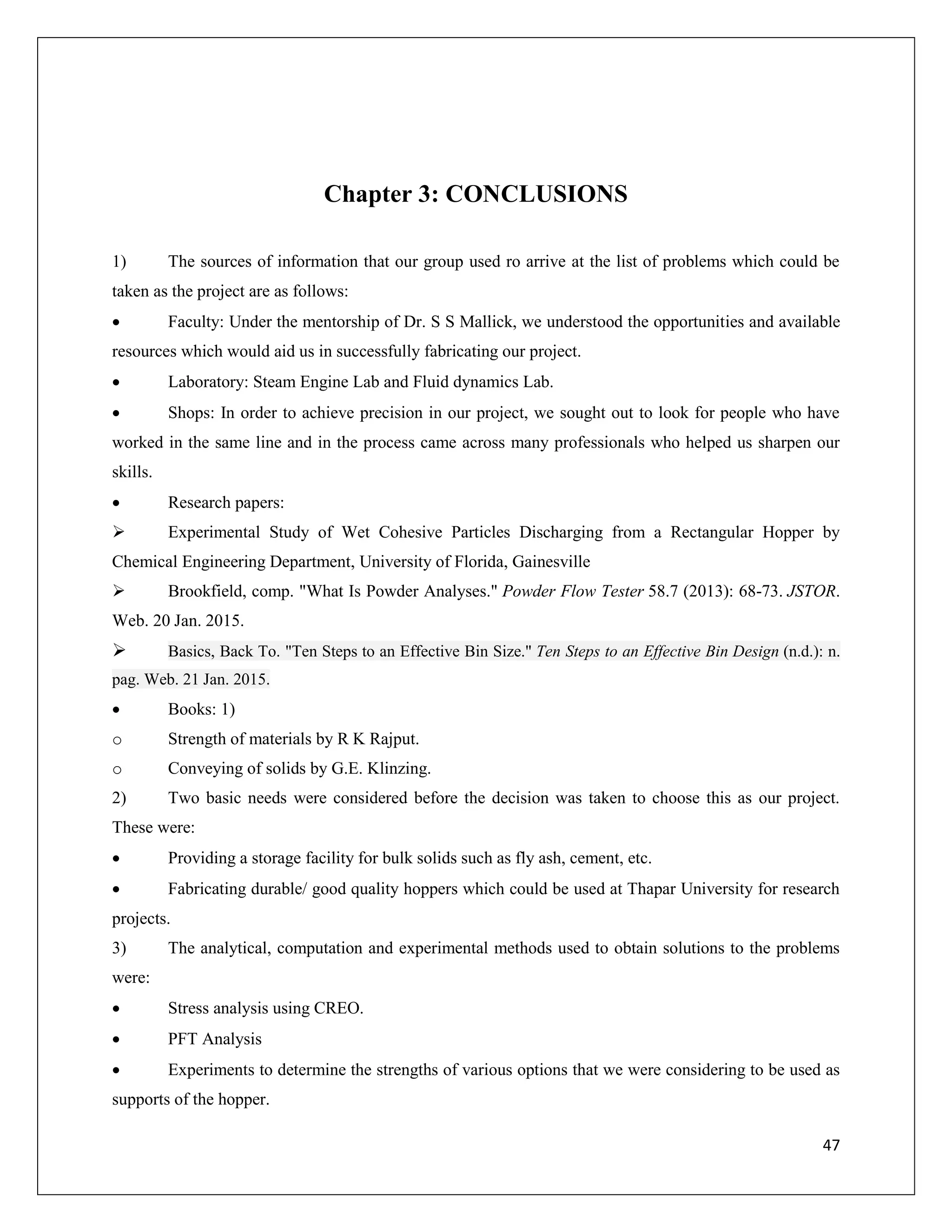 2_DesignAndFabricationOf_Hopper_MSD_report | PDF