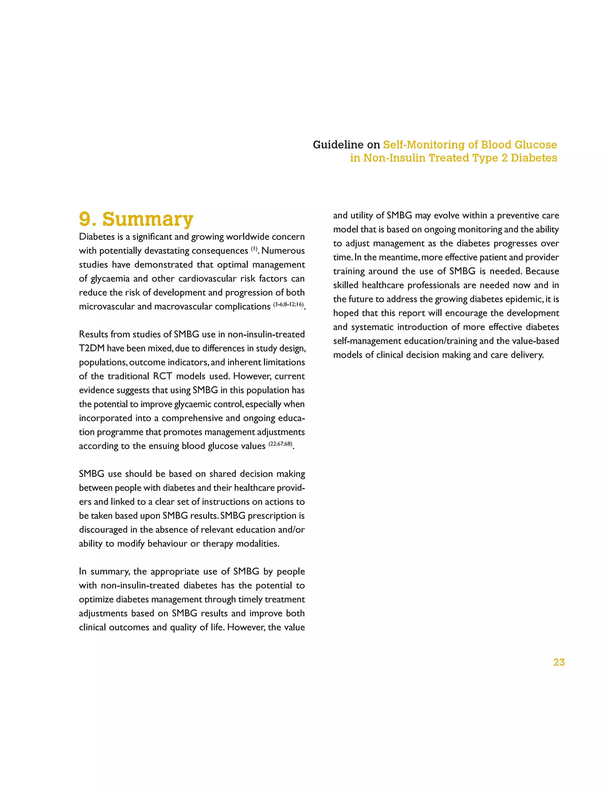 C14 idf guideline for smbg in non insulin treated type 2 diabetes 2009 ...