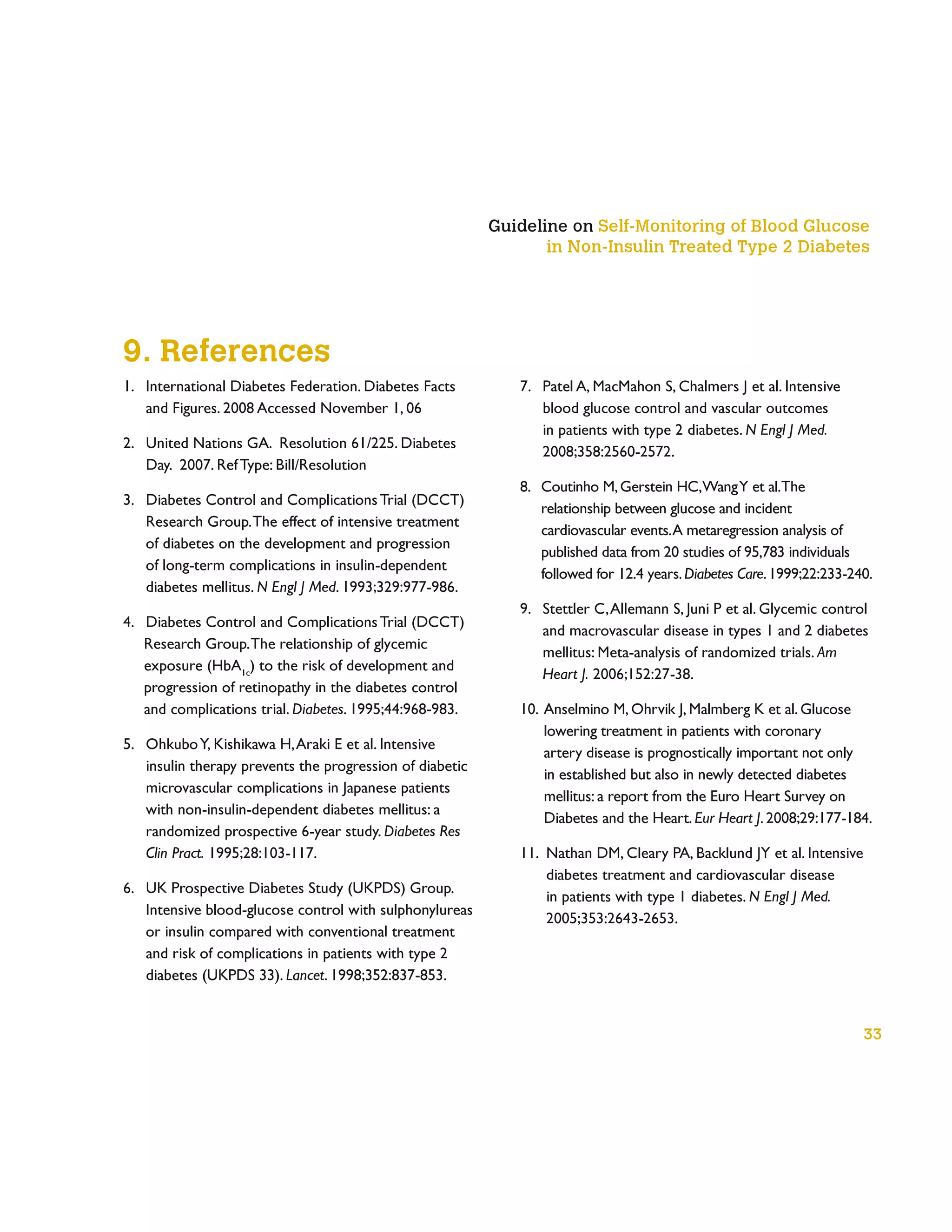 C14 idf guideline for smbg in non insulin treated type 2 diabetes 2009 ...