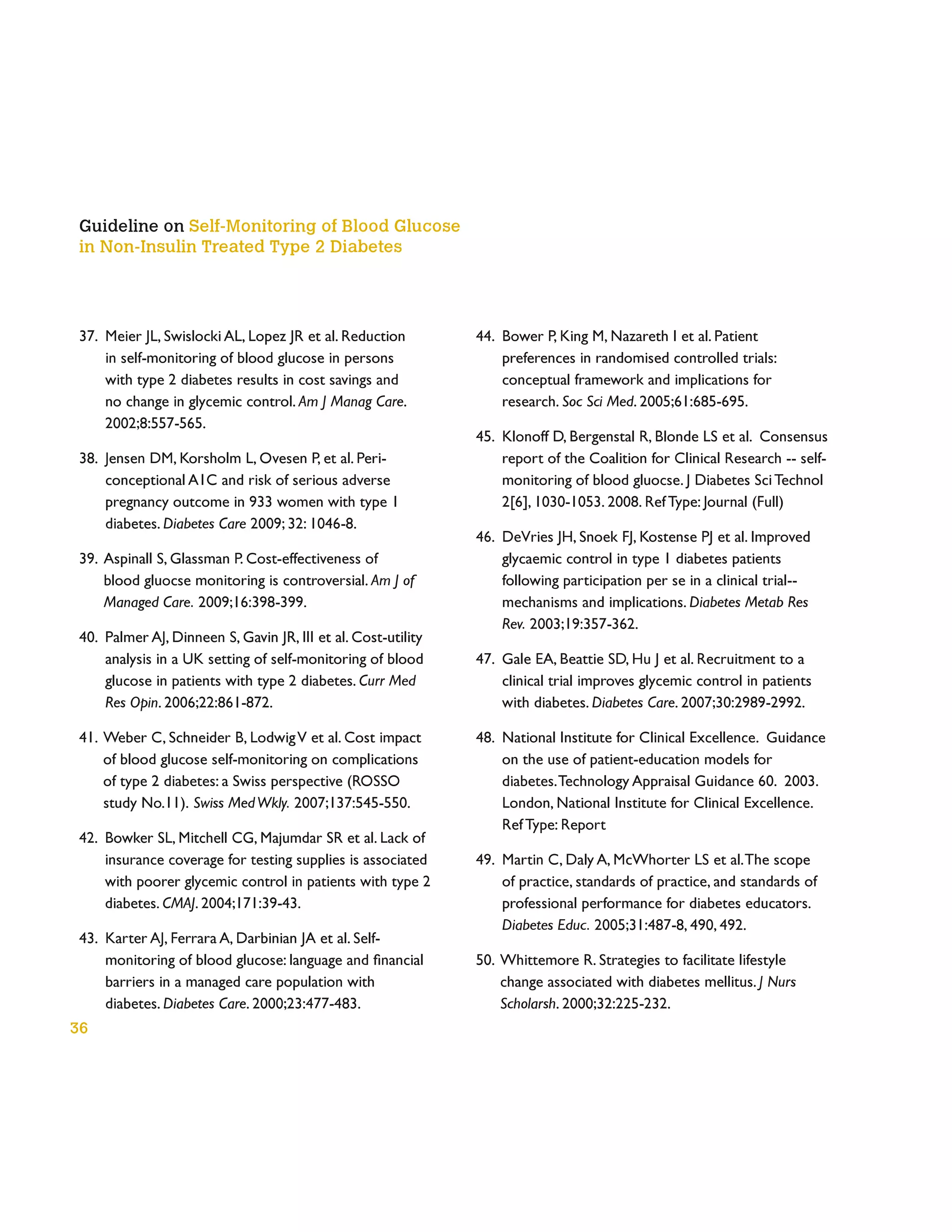 C14 idf guideline for smbg in non insulin treated type 2 diabetes 2009 ...