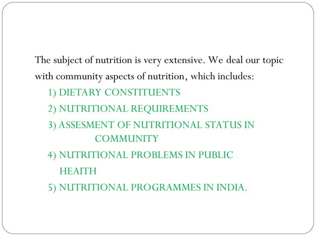 NUTRITION INTRODUCTION...............................ppt
