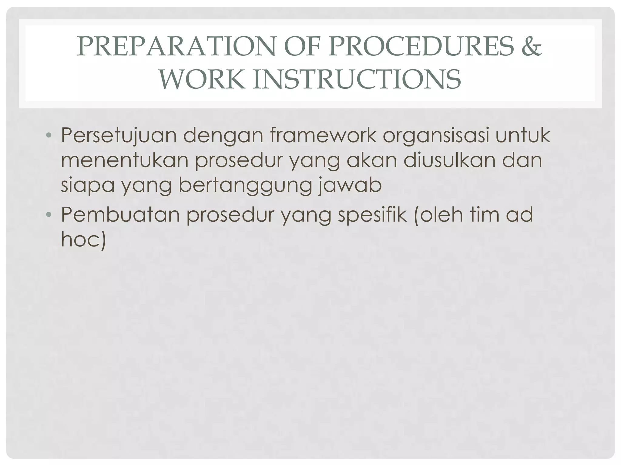C14 procedure & work instructions | PPT